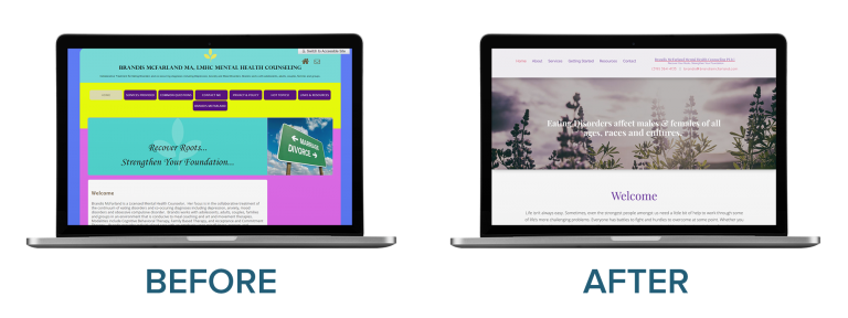 Before & After Website Design: From TherapySites to Brighter Vision