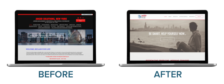 Before & After Website Design: From TherapySites to Brighter Vision