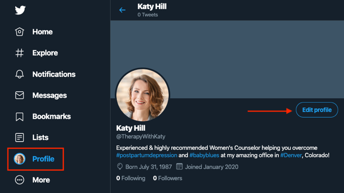 How to Set up a Private Practice Twitter Business Profile