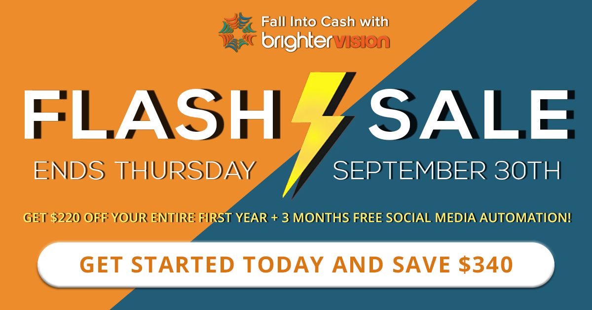 Fall Into Cash 2021: FLASH SALE - BrighterVision.com